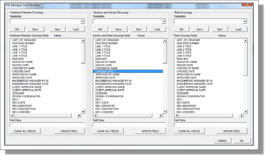tsd-document-multiple-field – The Steel Detailer